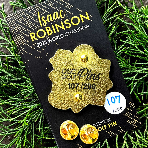 2023 World Champion Isaac Robinson Disc Golf Pin - Numbered Limited Ed ...