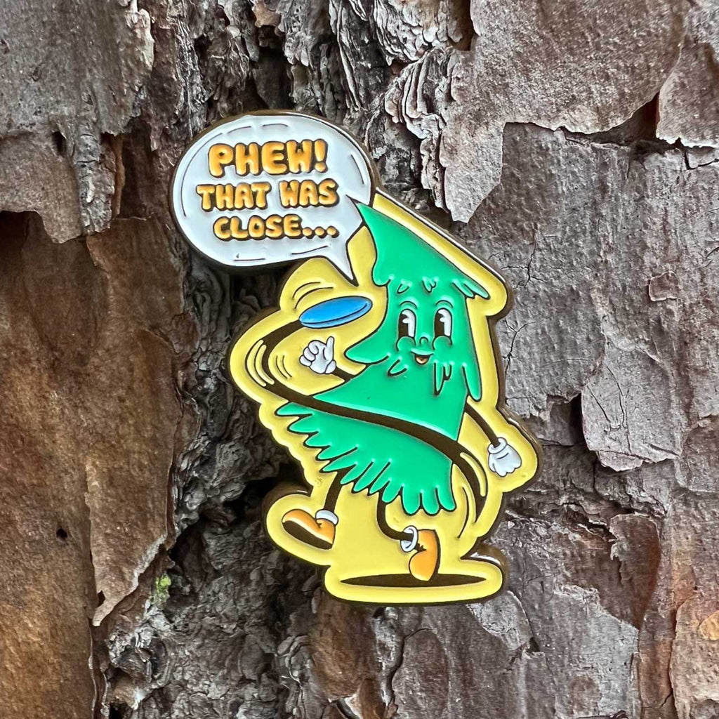 That Was Close Tree Disc Golf Pin – Disc Golf Pins