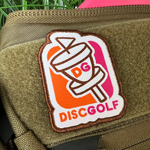 Dunkin Disc Golf Patch – Disc Golf Pins