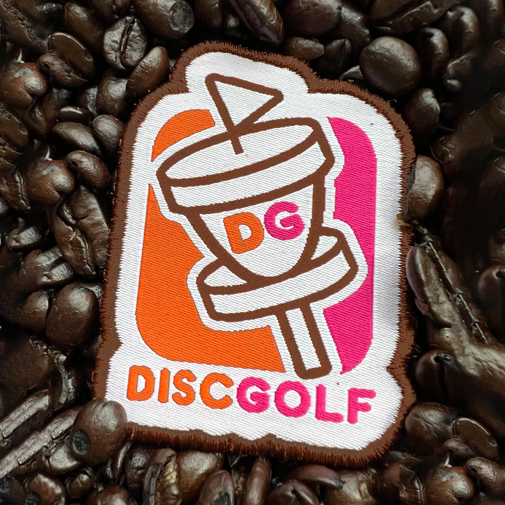 Dunkin Disc Golf Patch – Disc Golf Pins